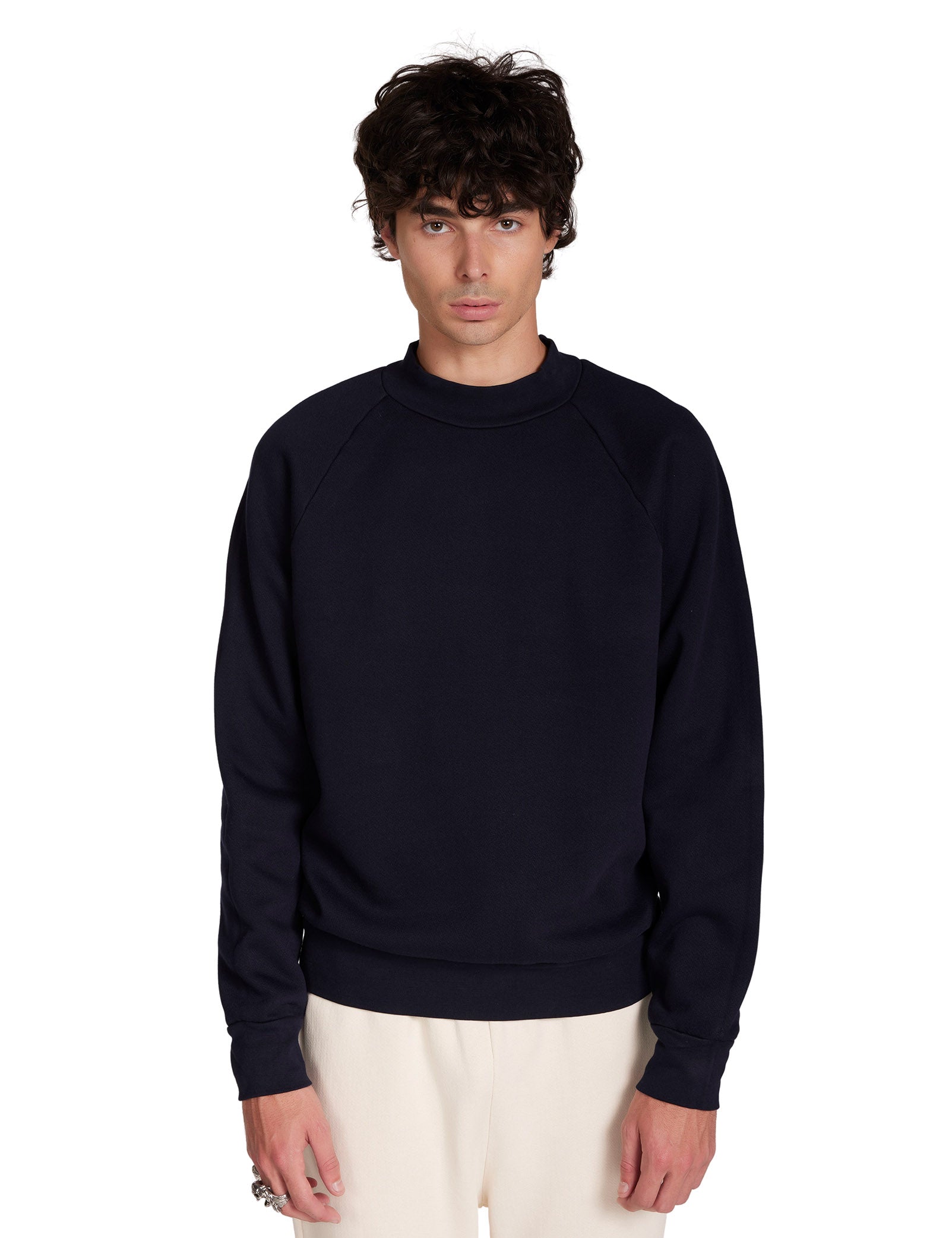 Heavyweight Mock Neck Raglan | Les Tien For Him Collection – L E S T I E N